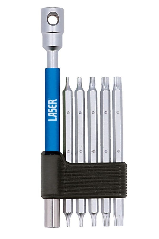 Laser Tools 9115 Interchangeable 3-Way T-Handle Spinner & Star Bit 6 ...