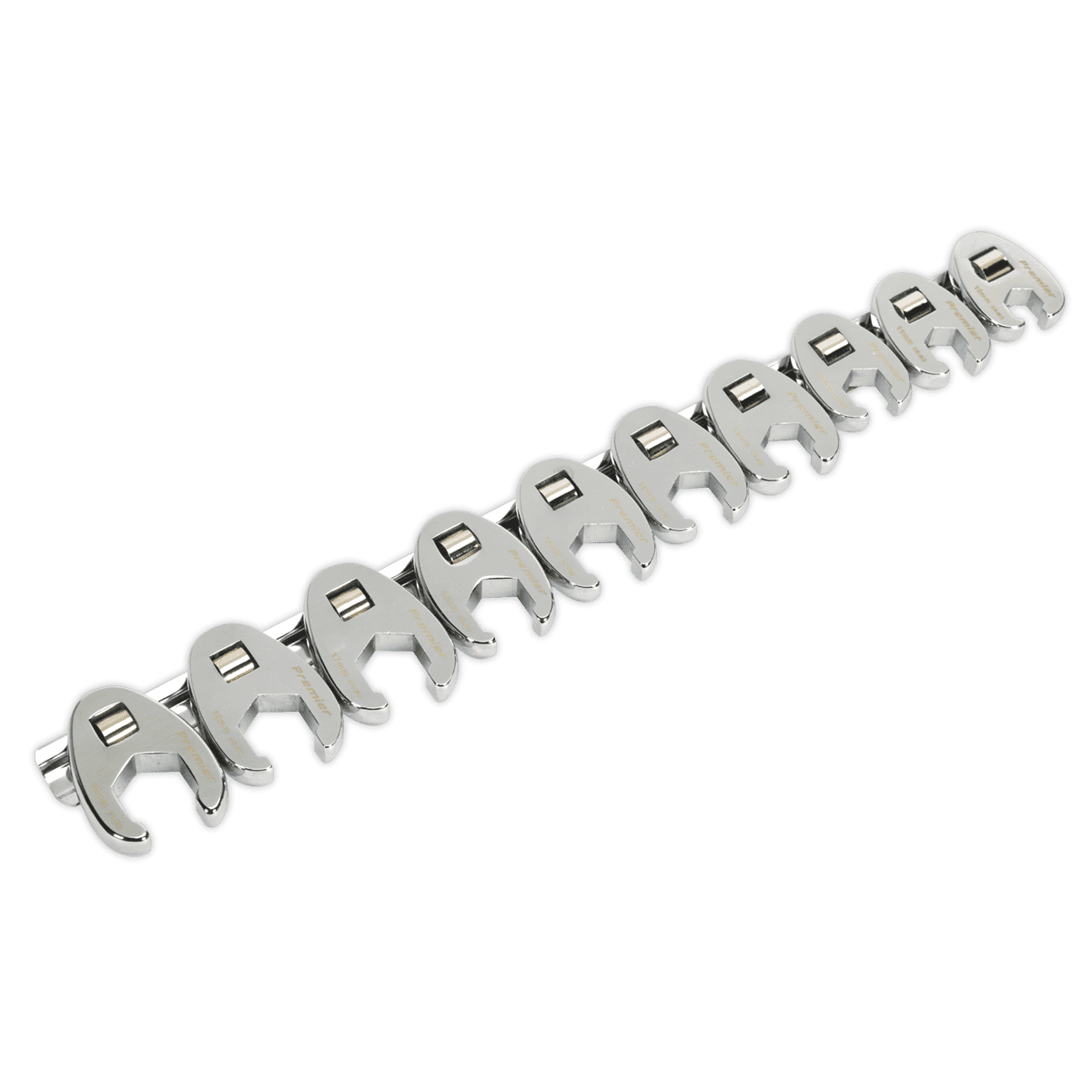 Sealey AK598 Crow s Foot Spanner Set 10pc 3 8 Sq Drive Metric
