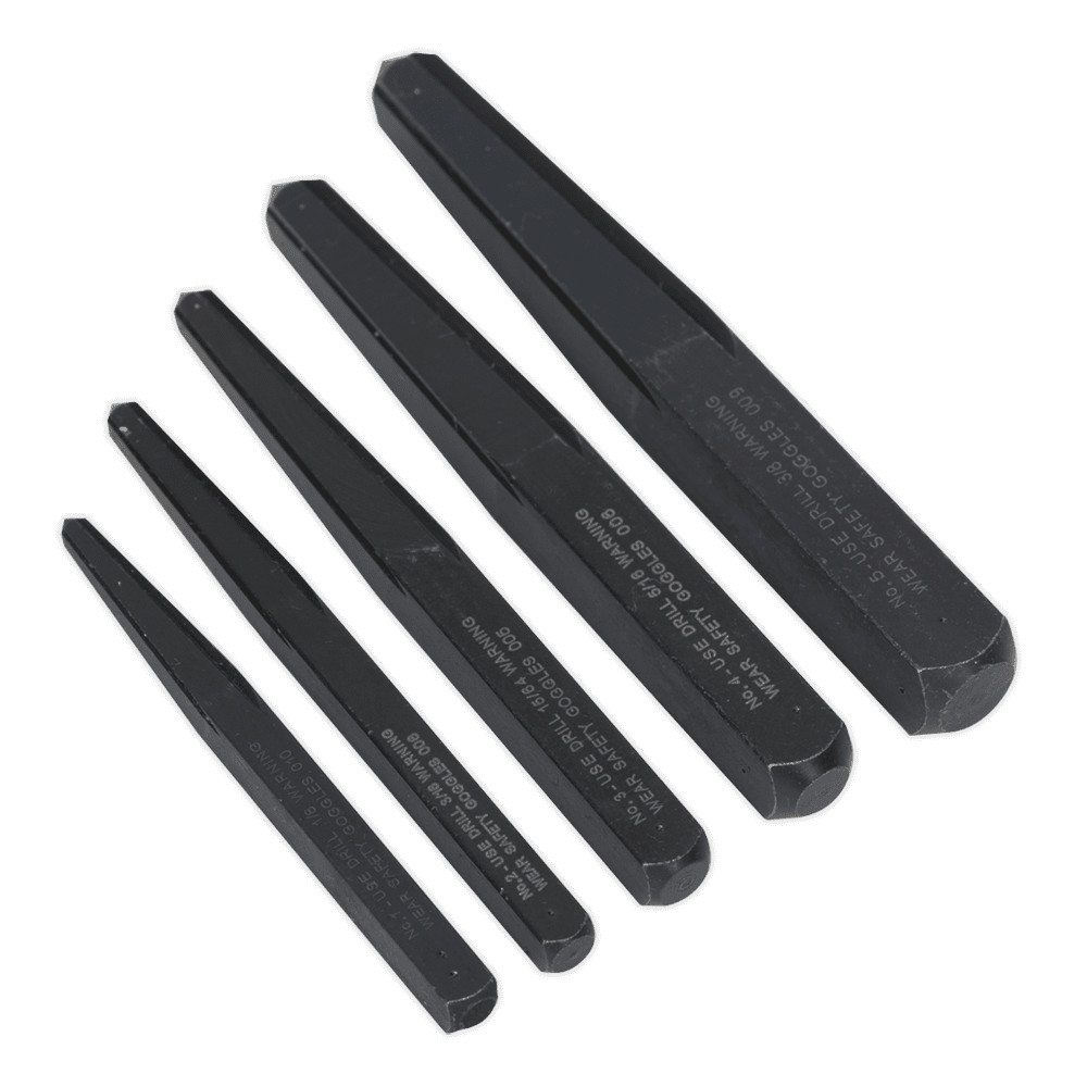 Sealey AK719 Screw Extractor Set 5pc Square Type