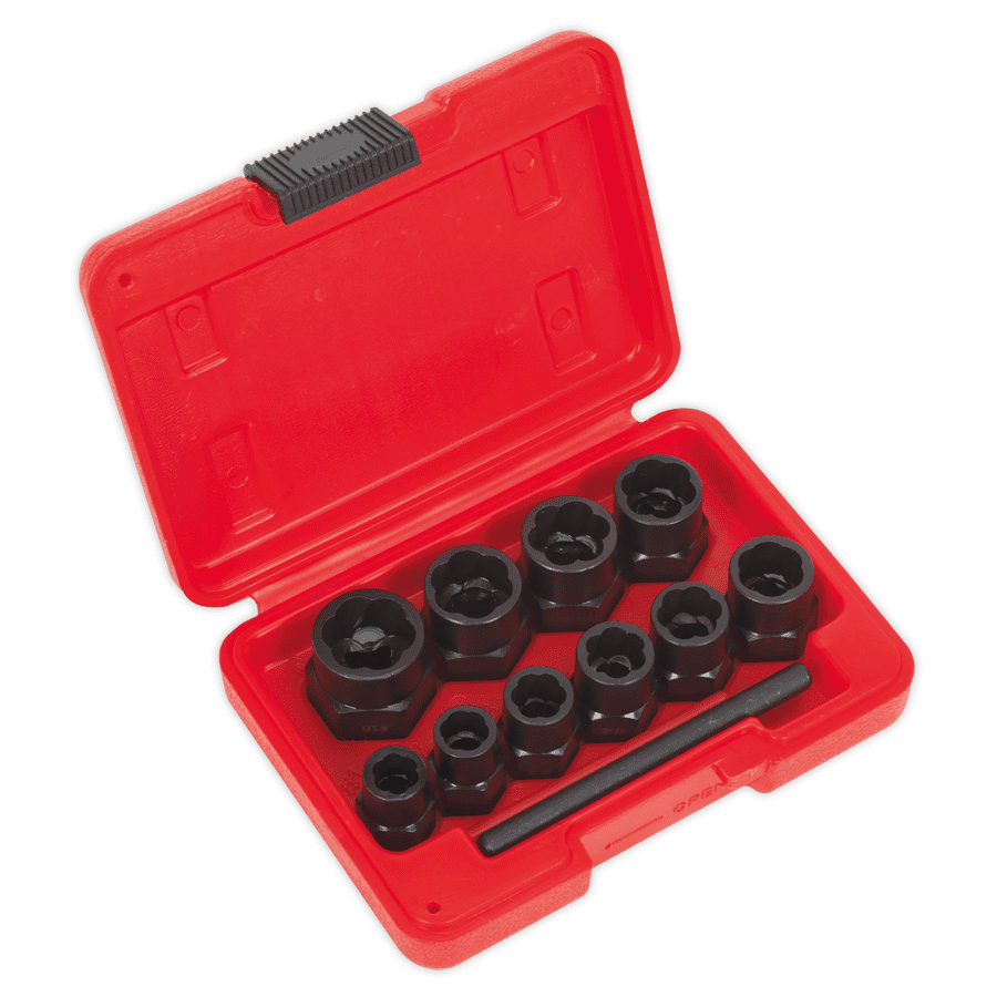 Sealey AK8184 Bolt Extractor Set 11pc 3/8"Sq Drive or Spanner