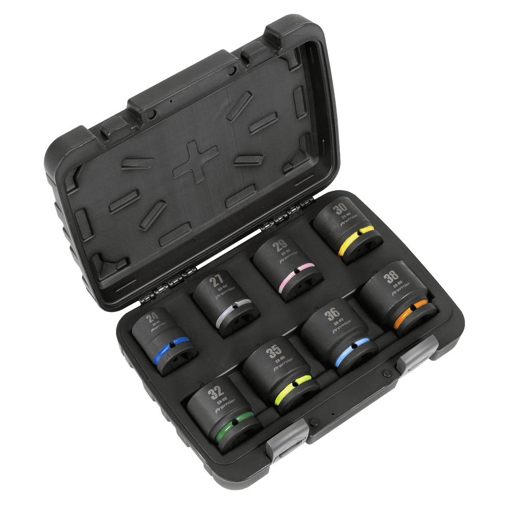 Sealey AK8890M Premier Impact Socket Set 3/4"Sq Drive 8pc
