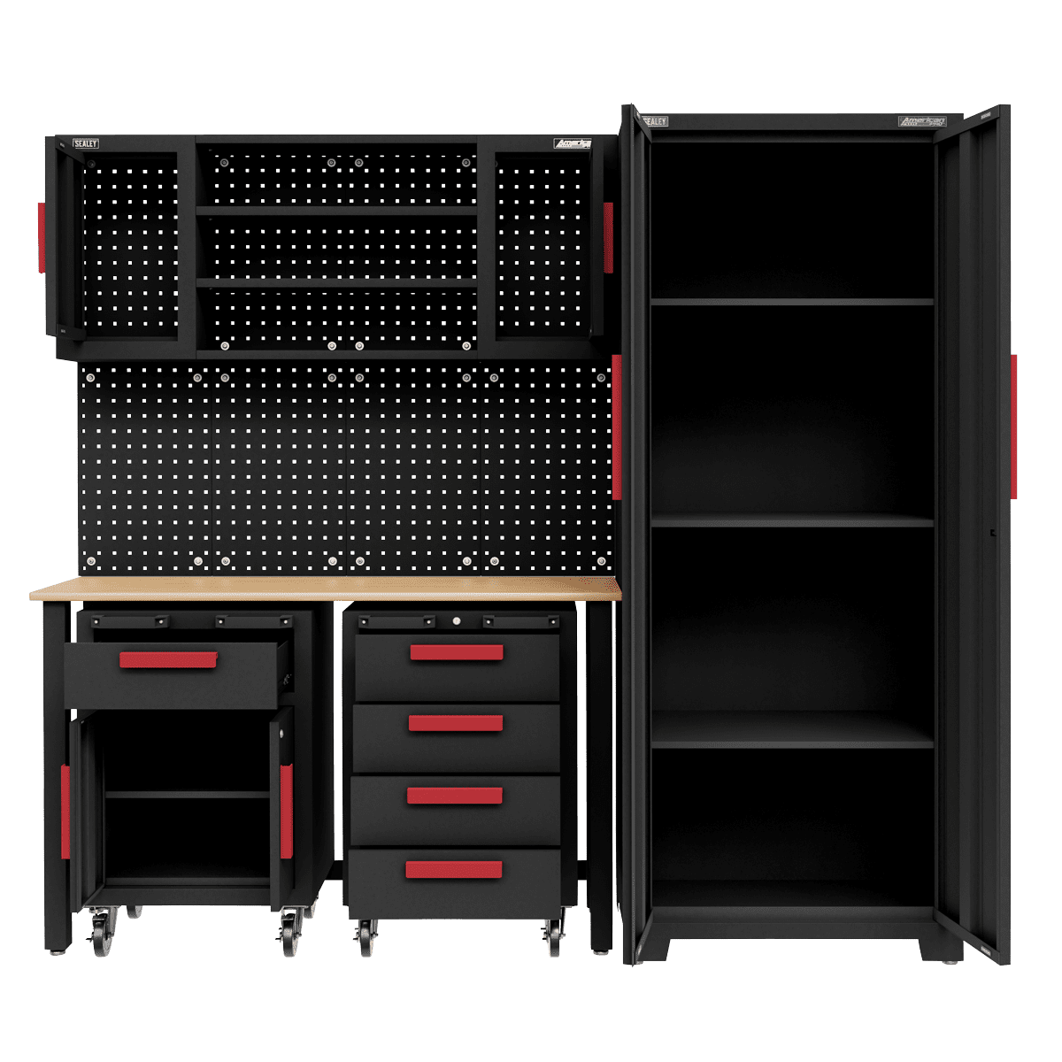 Sealey APMS12OP Complete Garage Storage System with Mobile Trolley x 2