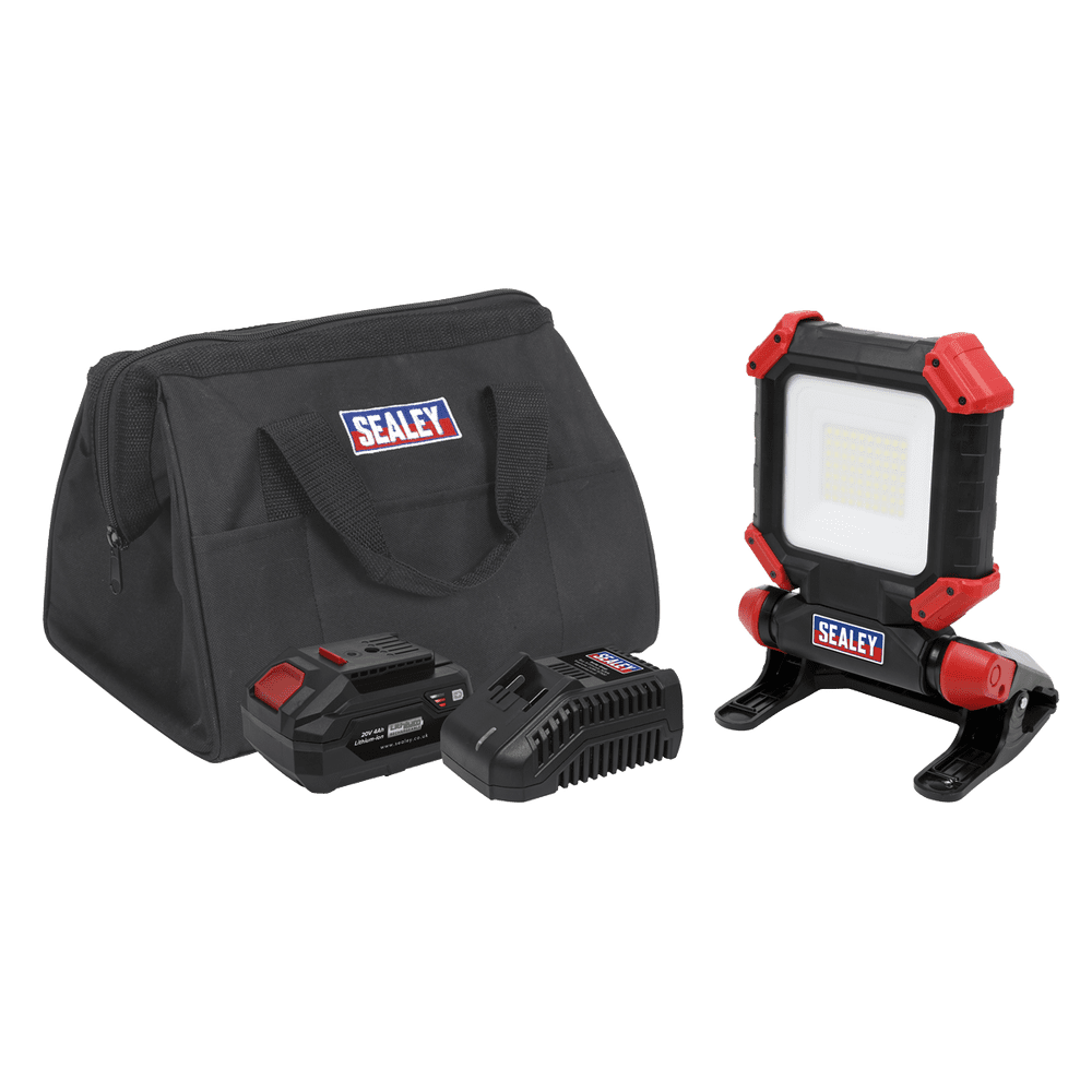 Sealey CP20VCLKIT1 20V 4Ah SV20 Series Cordless SMD LED 1800lm Work ...