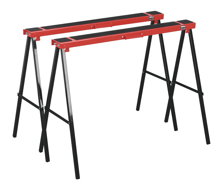 Sealey FDT2 Fold Down Trestles Pair 100kg Capacity per Trestle