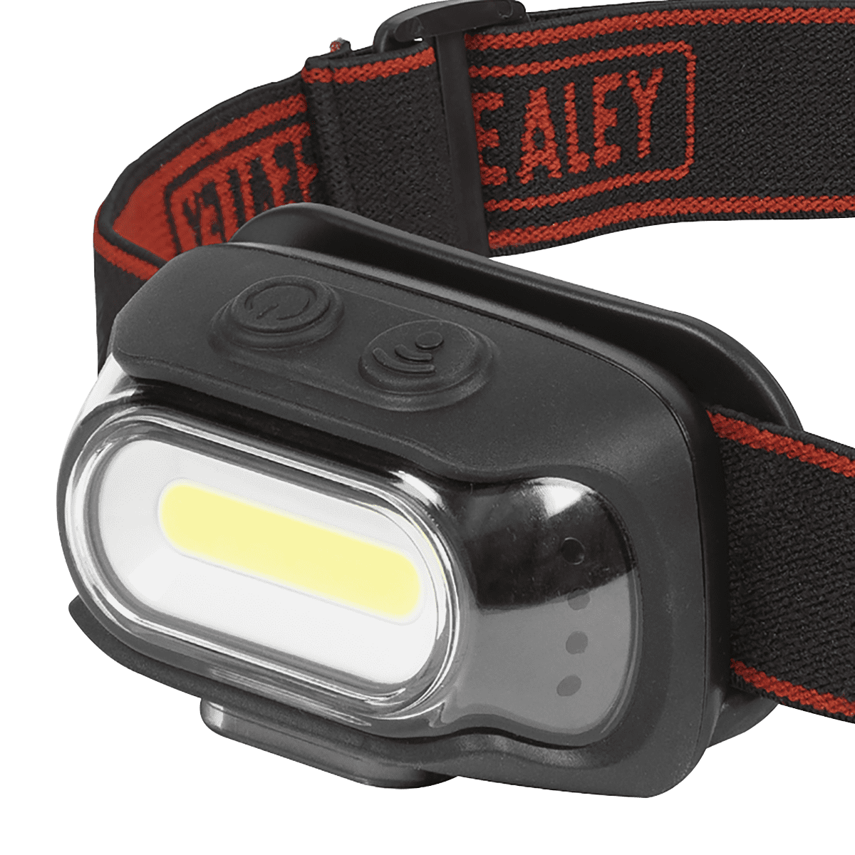 Sealey HT08R Rechargeable Head Torch with Auto-Sensor 8W COB LED