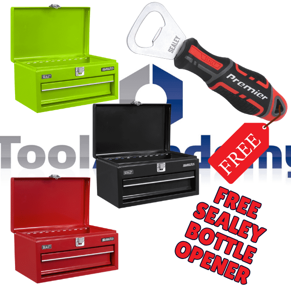 Sealey Mini Toolbox 1 Drawer With Bottle Opener