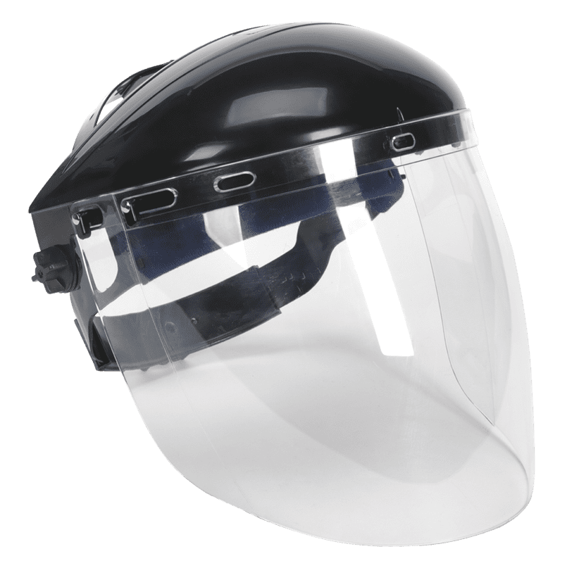 Sealey SSP78 Deluxe Brow Guard with Aspherical Polycarbonate Full Face ...