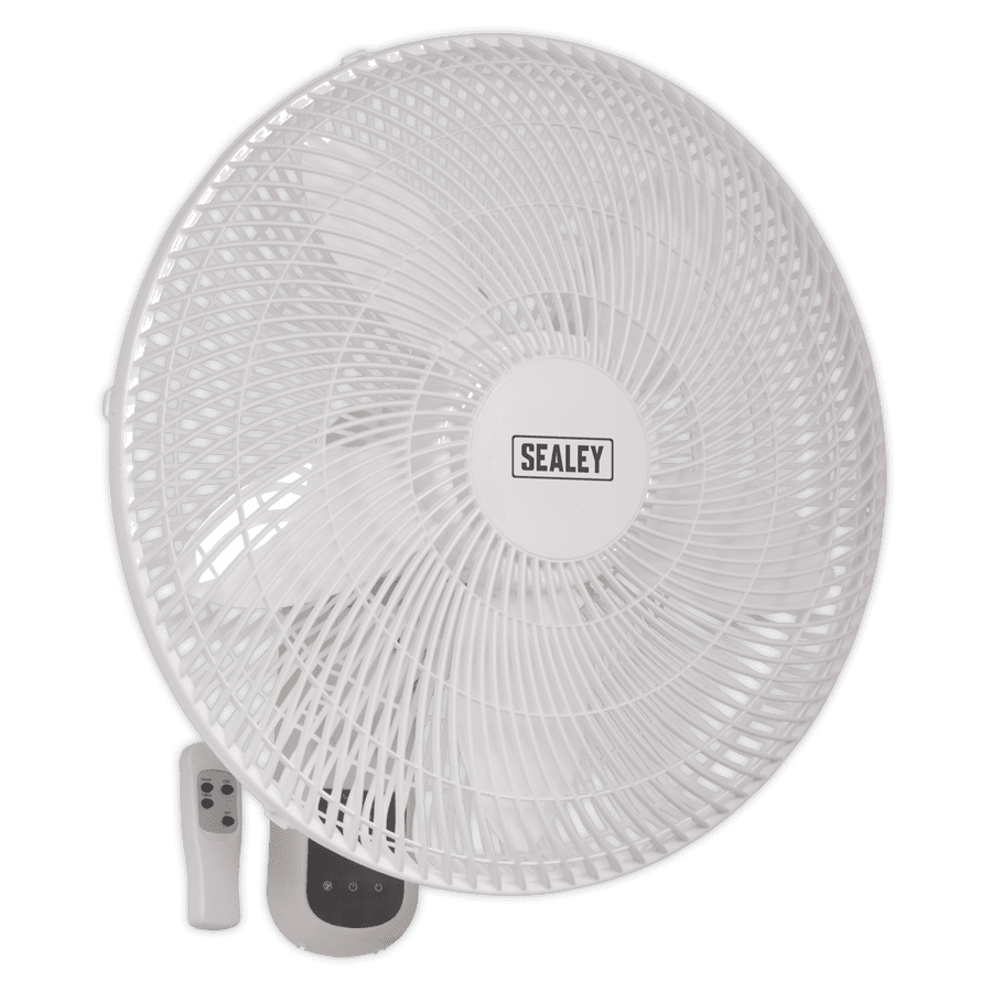 Sealey SWF18WR Wall Fan 3-Speed 18" with Remote Control 230V