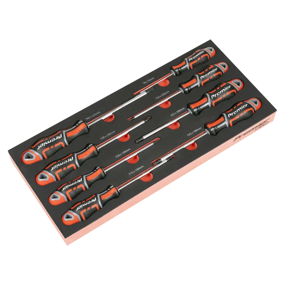 Sealey TBT55 TRX-Star Screwdriver Set with Tool Tray 8pc