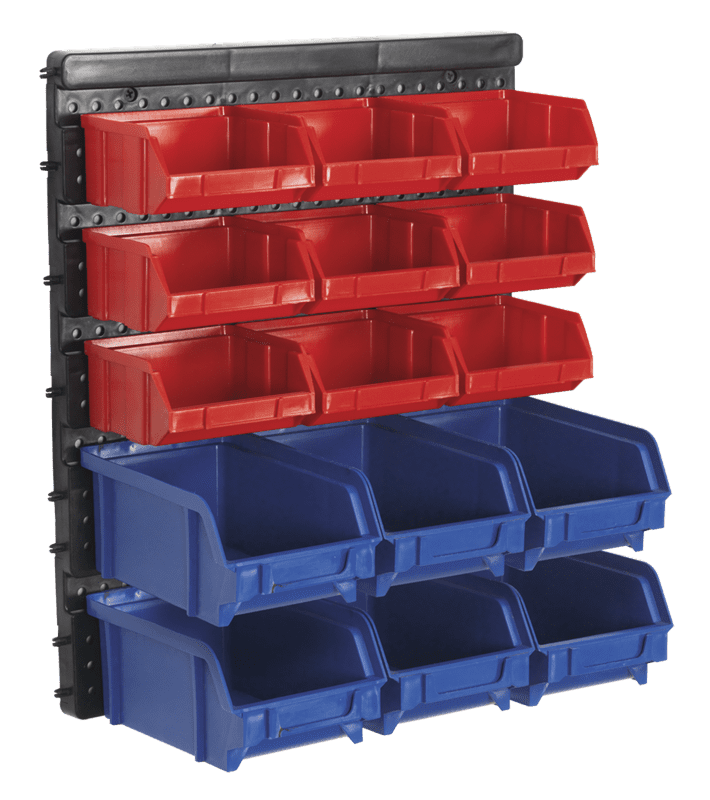 Sealey TPS1569WM Bin Storage System Wall Mounting 15 Bins