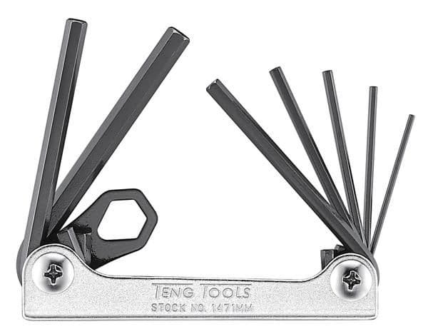 Teng 1471MM 7 Piece Metric Retractable Hex Key Set