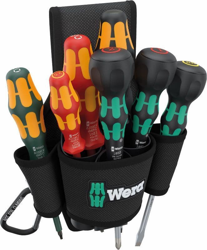 Wera 05300306001 Belt Holster Screwdriver Set 3 Piece