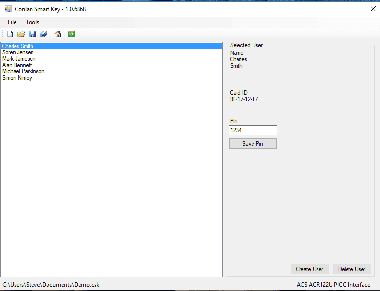 SmartKey software & USB card manager 460060