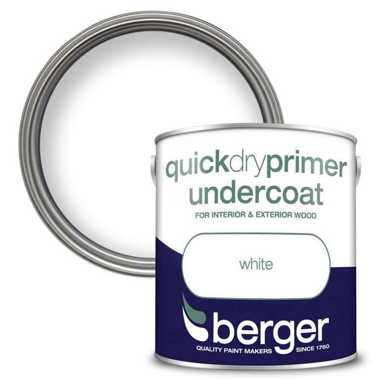 Berger Quick Dry Primer Undercoat 2 5L - White