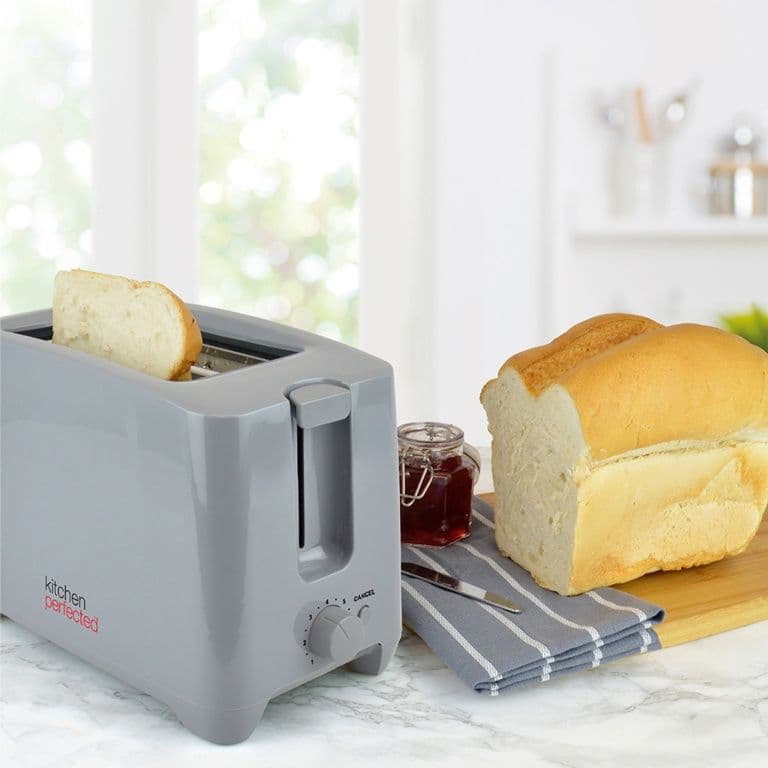 Kitchen Perfected Extra Wide 2 Slice Toaster - Grey