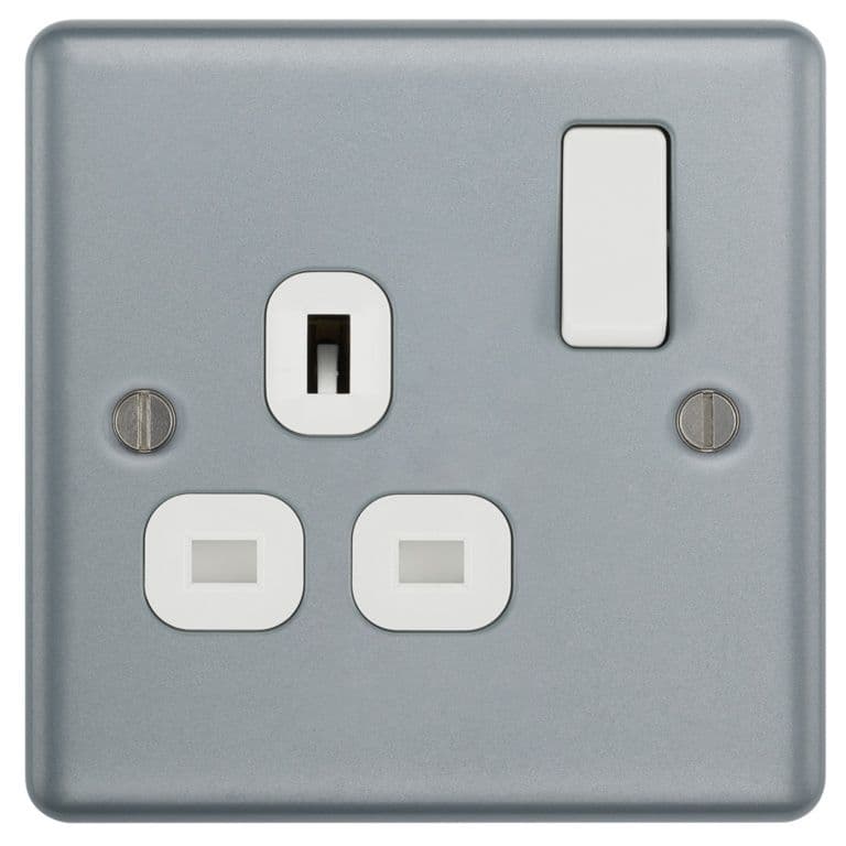Masterplug Metal Clad Single Power Socket - 13a