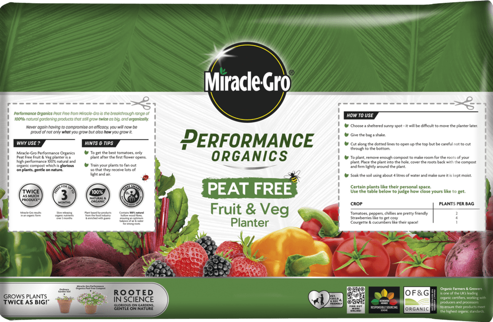 Miracle-Gro Performance Organic Fruit & Veg Planter Miracle-Gro Performance Organic Fruit & Veg Planter