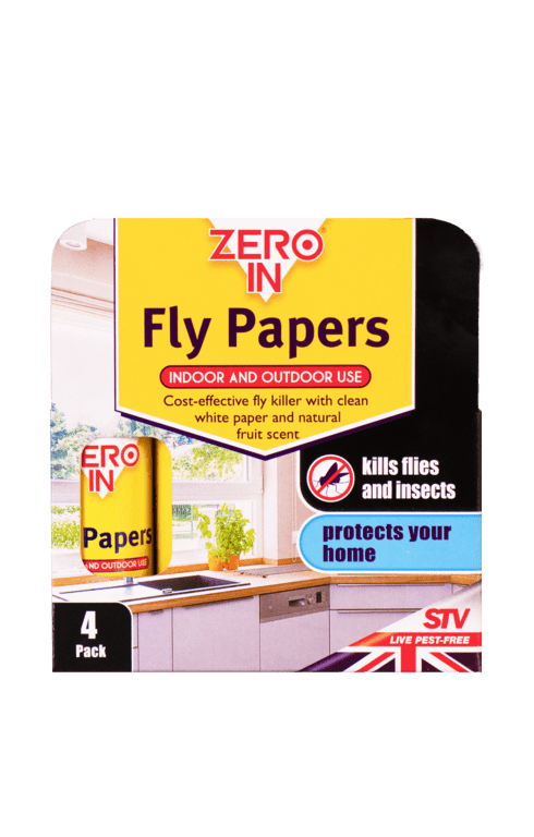 Zero In Fly Papers - 4 Pack