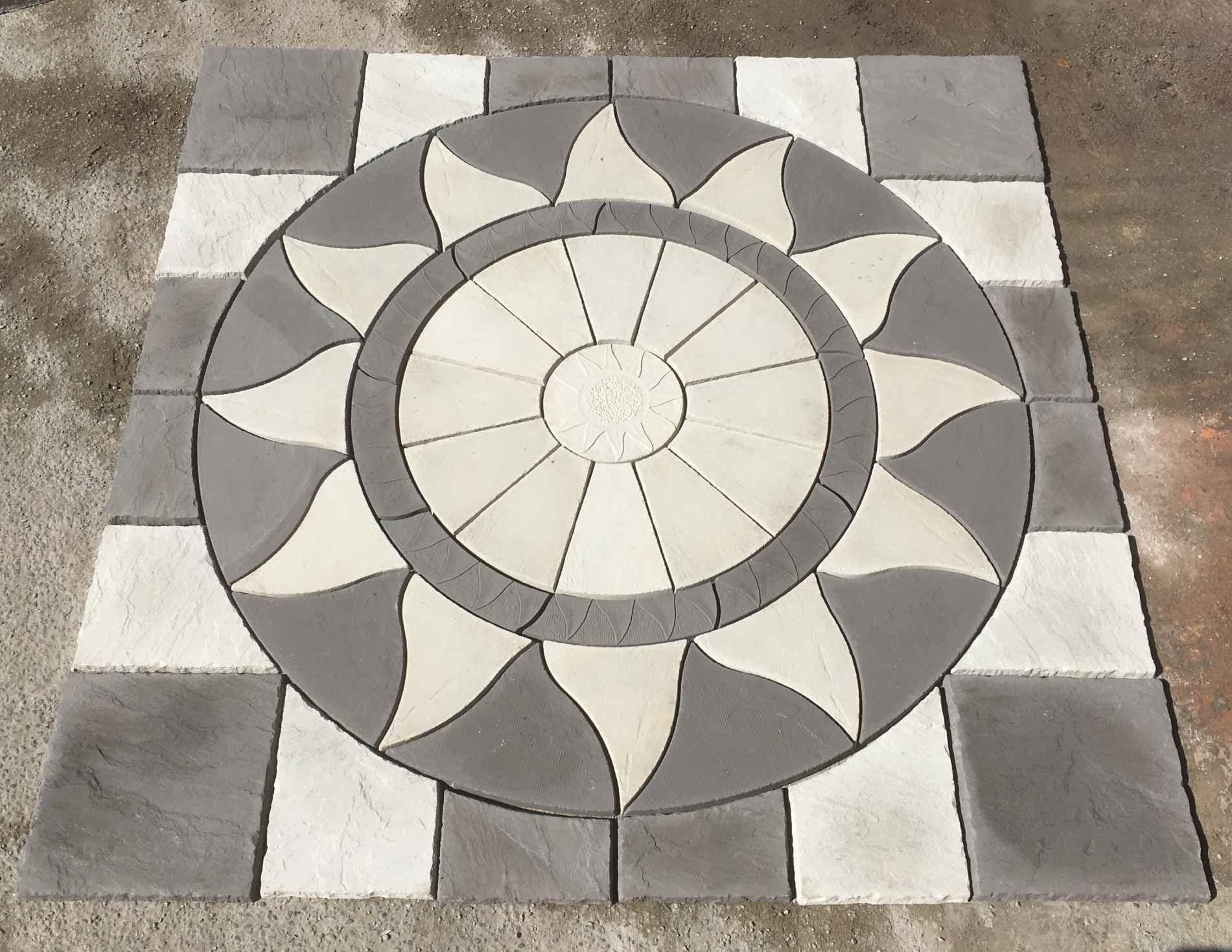 2560mm Aztec Sun Slate Grey /White