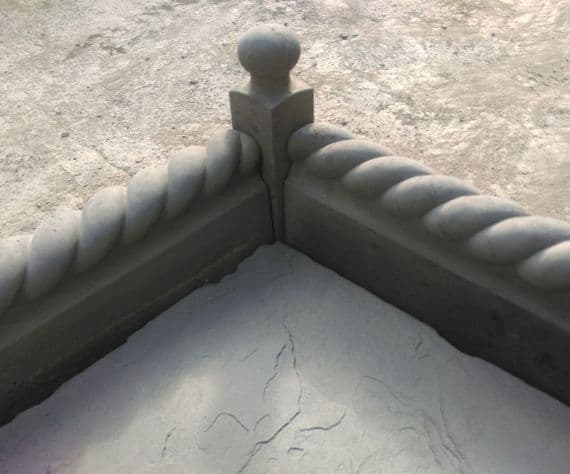 Full Rope Edging Slate Grey Plus 2 Free End Posts 1