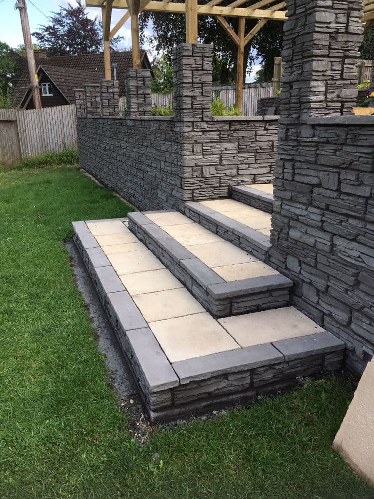 Slate Effect Walling Slate Grey