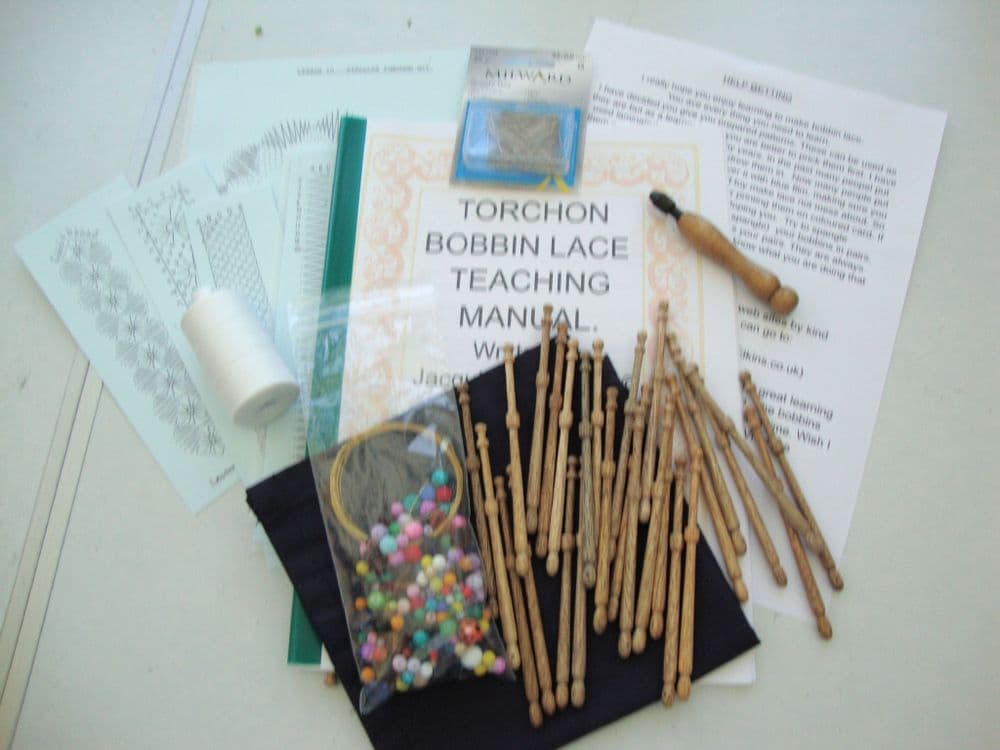 Lace Making Starter Kit without Pillow We can send abroad