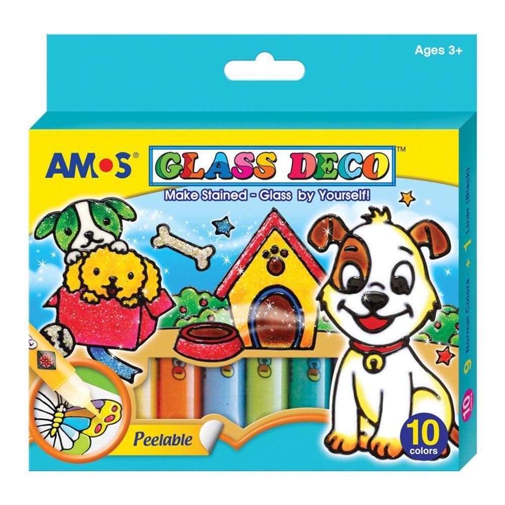 Amos Glass Deco Window Kit 10 Colours