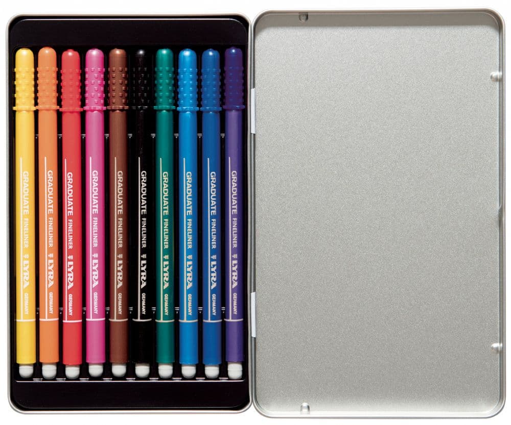 Lyra Graduate Fineliner Pens 10 Set