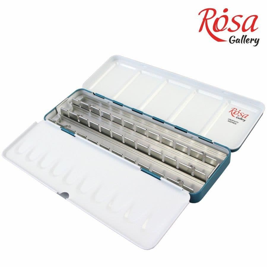 Rosa Gallery 21 Full Pan Watercolour EMPTY Metal Carry Case