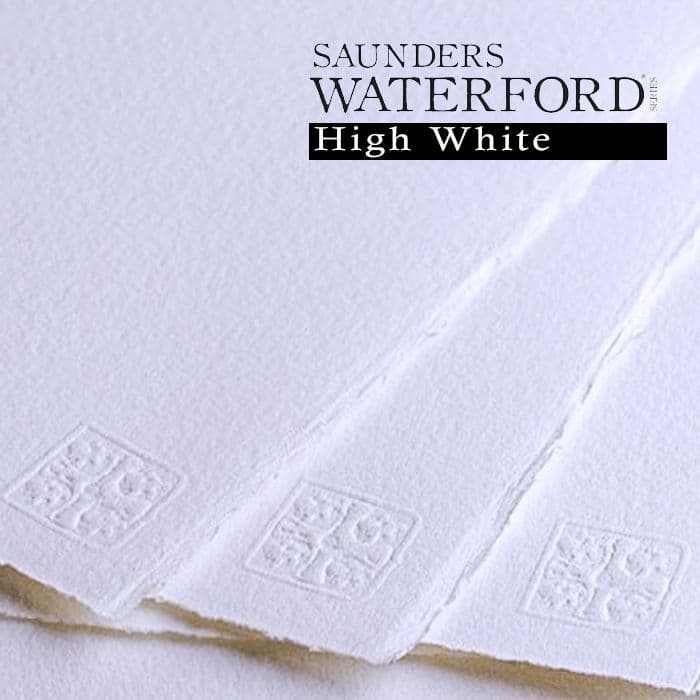 Saunders Waterford Watercolour Paper HIGH WHITE Packs 140lb 300gsm NOT ...