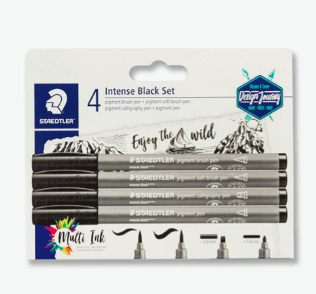 Staedtler Pigment Arts Pen Intense Black Set