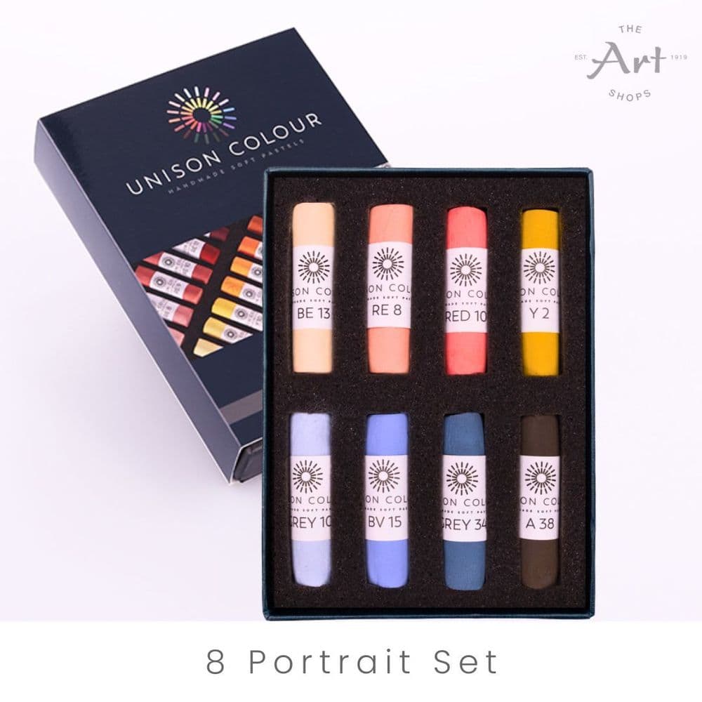 Unison Artists Soft Pastels - Portrait Set of 8 Colours