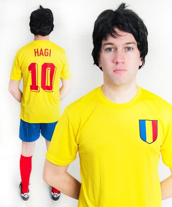 Gheorghe Hagi Romania Football Fancy Dress Costume