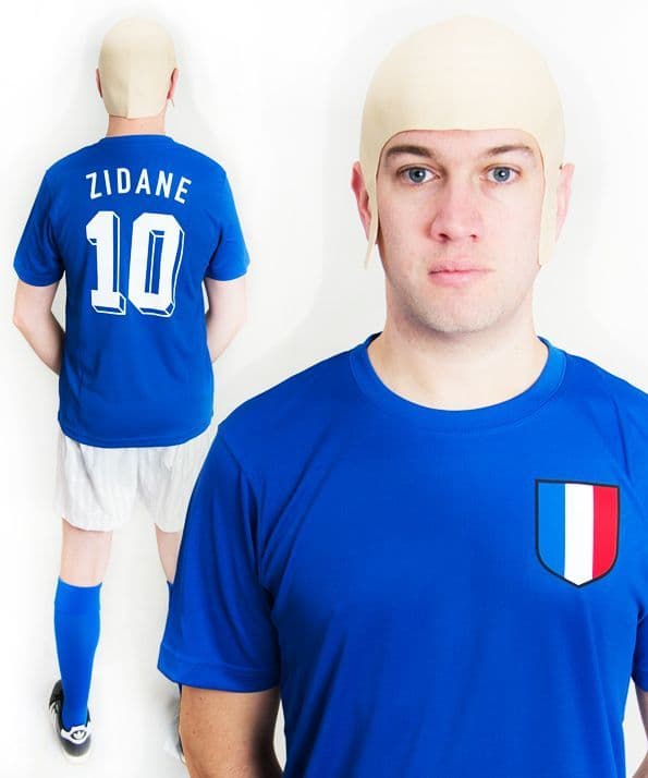 Zinedine Zidane France World Cup Football Fancy Dress Costume