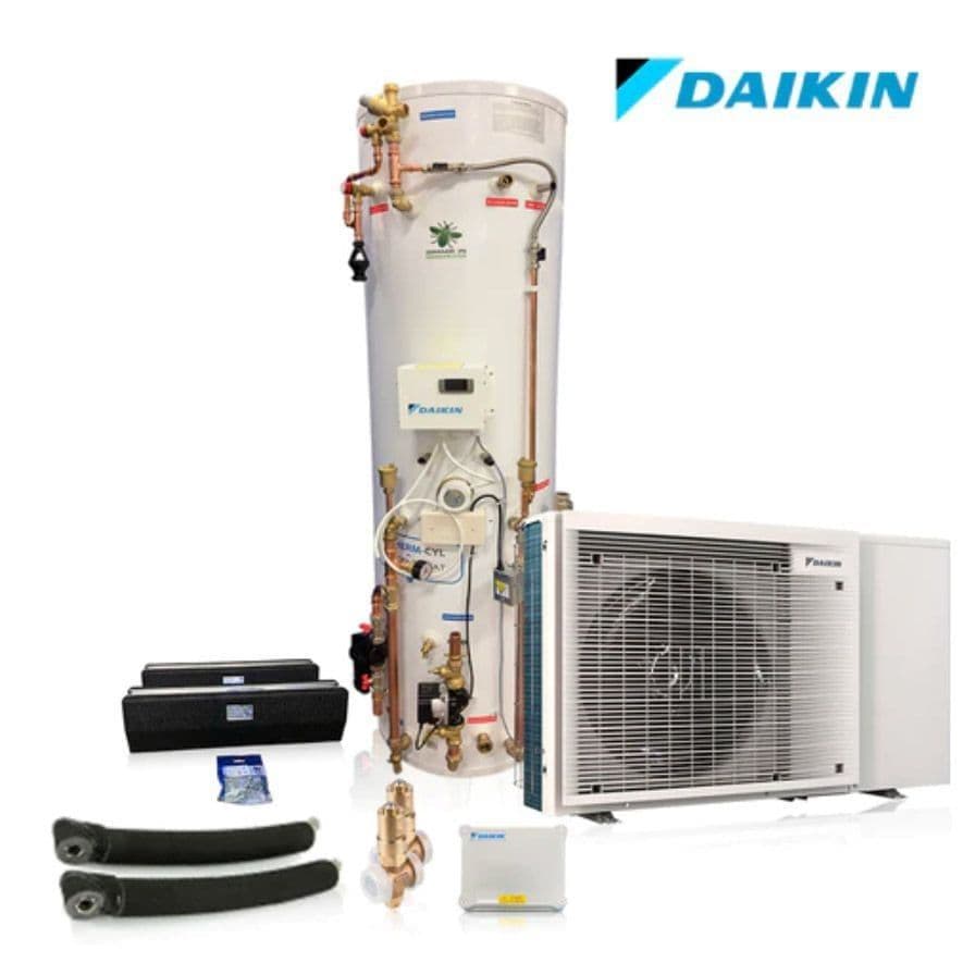Daikin Heat Pump and Pre Plumbed Cylinder Kits
