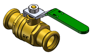 Fastwarm M Press Lever Ball Valve
