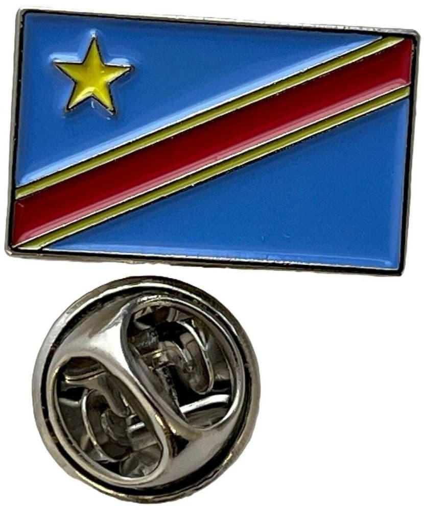 DR Congo Flag Pin Badge | Fast and free UK delivery from flagly.co.uk