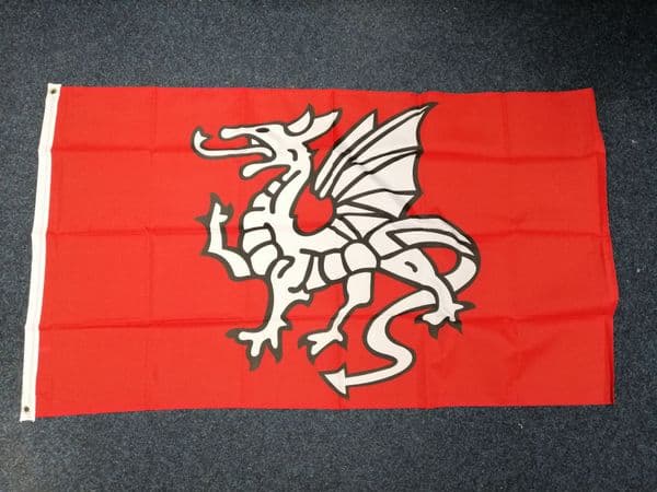 English White Dragon Pendragon Flag | flagly.co.uk | We Sell Flags