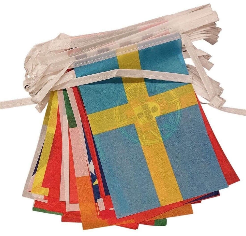 Large 44 European Country Bunting 15m | flagly.co.uk | We Sell Flags