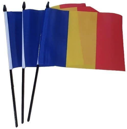 Romania Hand Flag - 3 Pack | flagly.co.uk | We Sell Flags