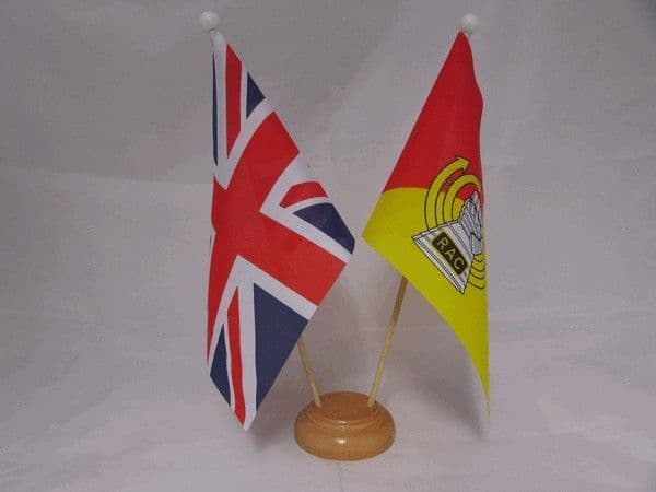 Royal Armoured Corps Friendship Wooden Table Flag | flagly.co.uk