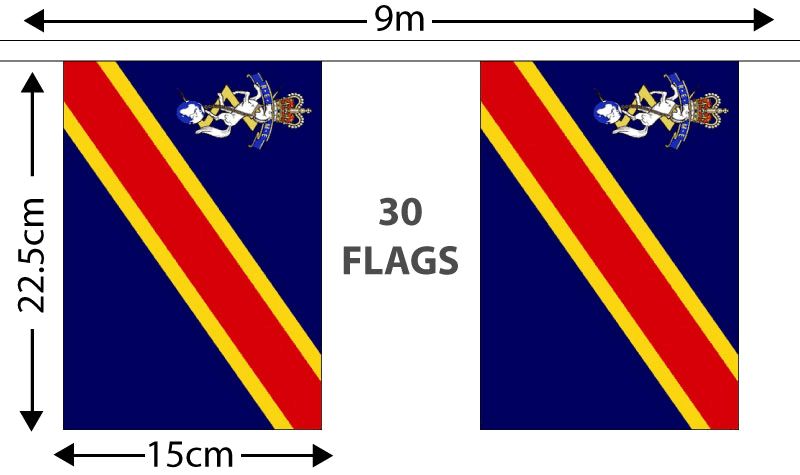 Royal Electrical and Mechanical Engineers 9m Bunting | flagly.co.uk