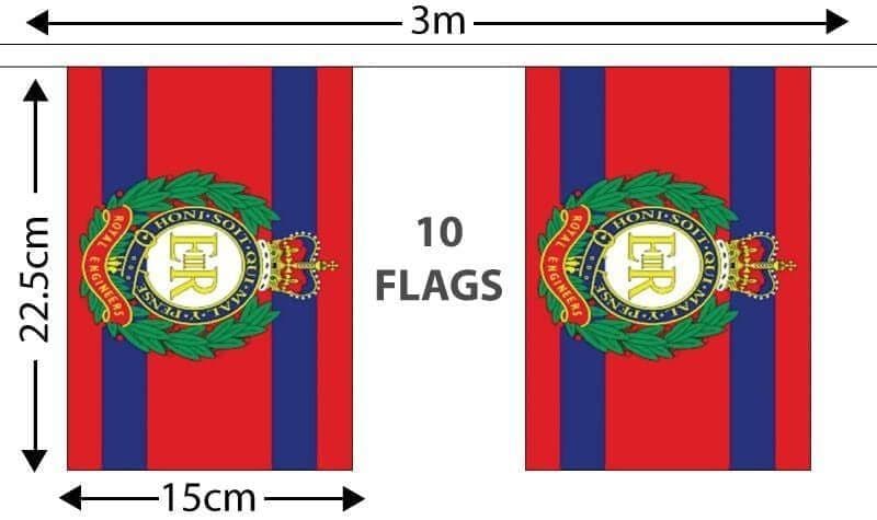 Royal Engineers Corps 3m Bunting | flagly.co.uk | We Sell Flags