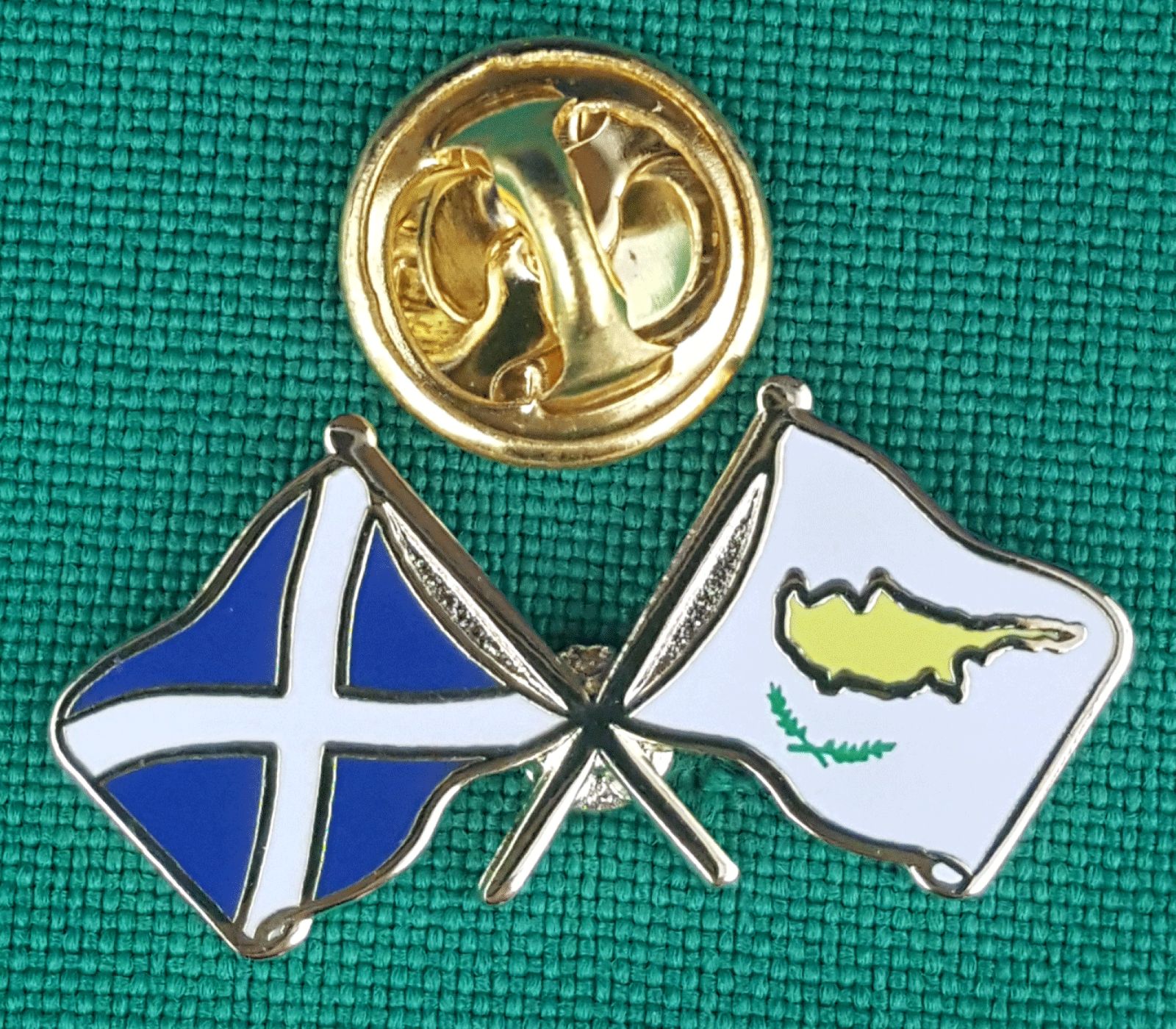 Scotland & Cyprus Pin Badge | flagly.co.uk | We Sell Flags