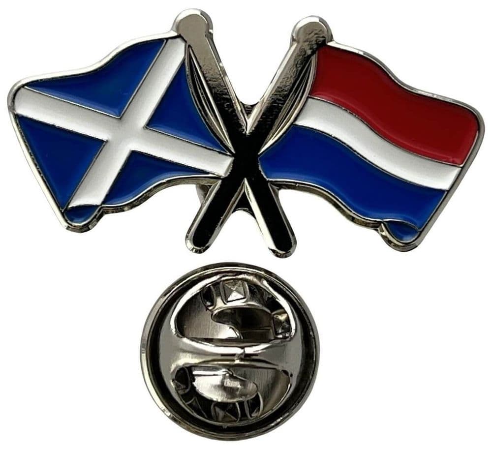 Scotland & Netherlands Pin Badge | flagly.co.uk | We Sell Flags