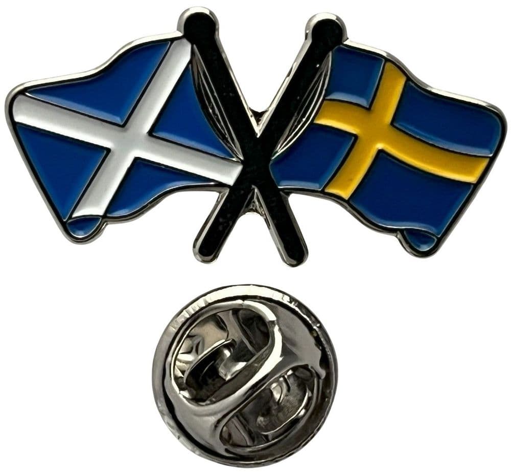 Scotland & Sweden Pin Badge | flagly.co.uk | We Sell Flags