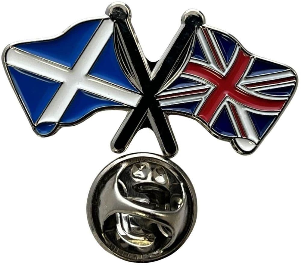 Scotland & Union Jack Pin Badge | flagly.co.uk | We Sell Flags