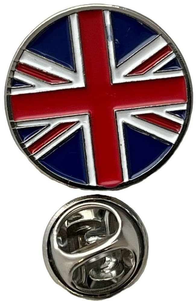 Union Jack - ROUND Pin Badge