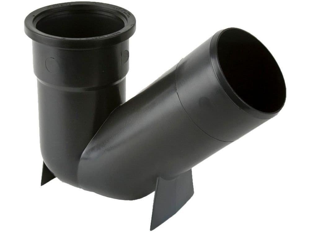 110mm Low Trapped Gully - Black