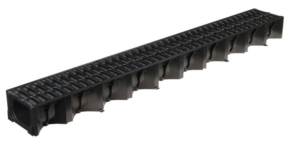 Aco Hexdrain Channel Black Plastic Grate 1000mm A15